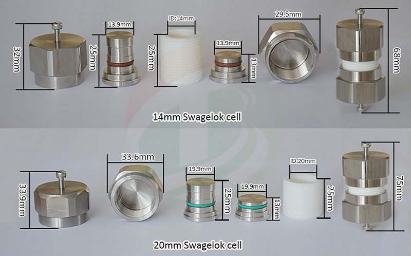Buy Swagelok Type Cell For Lithium Ion Battery Lab Research,Swagelok ...